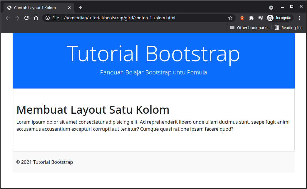 Tutorial Bootstrap: Memahami Sistem Grid untuk membuat Layout