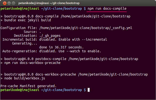 Cara Membaca Dokumentasi Bootstrap 4 Secara Offline