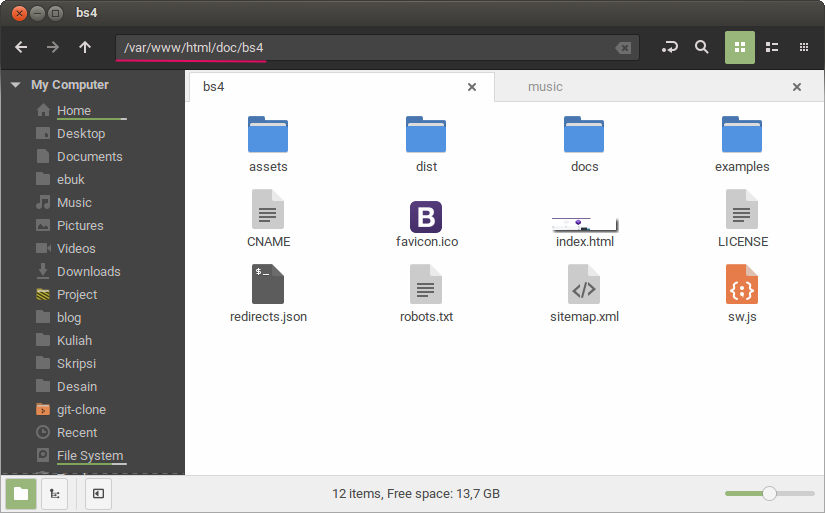 Cara Membaca Dokumentasi Bootstrap 4 Secara Offline