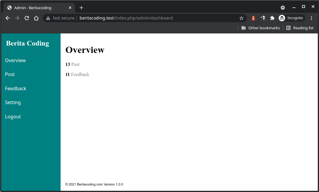 Tutorial Codeigniter #07: Membuat Halaman Admin (CRUD)