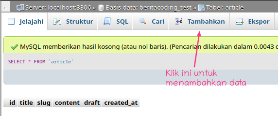 Tutorial Codeigniter #06: Menggunakan Model dan Database