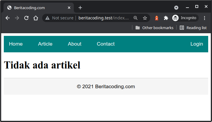 Tutorial Codeigniter #06: Menggunakan Model dan Database