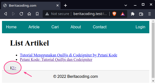Tutorial Codeigniter #14: Membuat Fitur Pagination Tutorial Codeigniter #14: Membuat Fitur Pagination