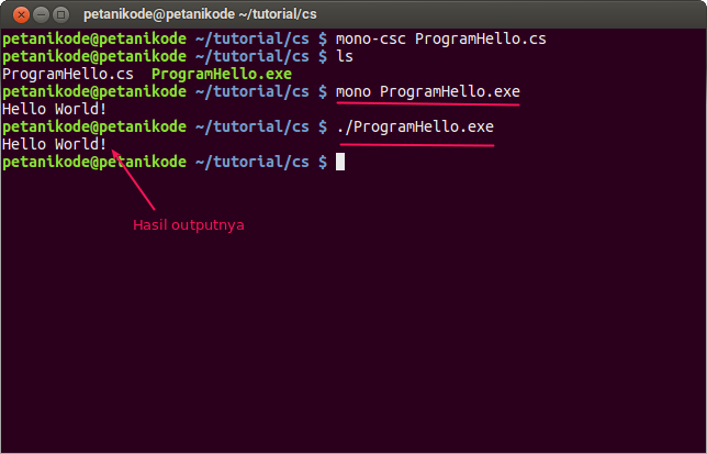 Belajar Pemrograman C# di Linux