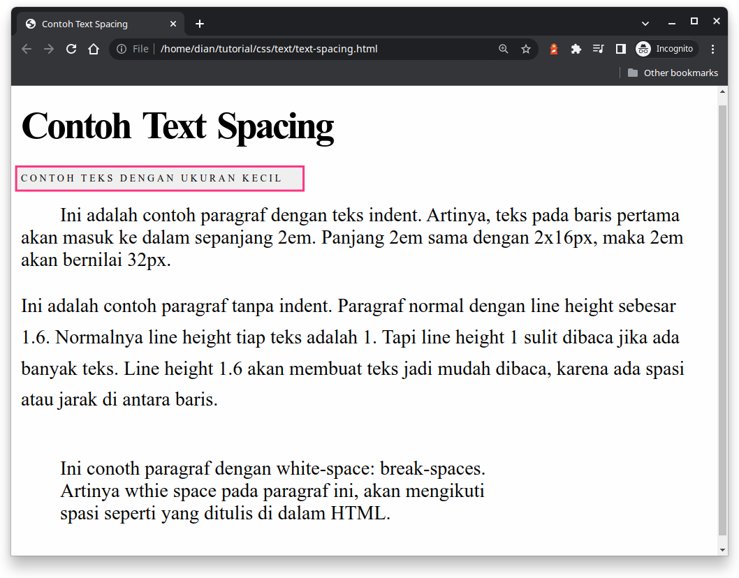 Tutorial Css Text Formatting Di Css