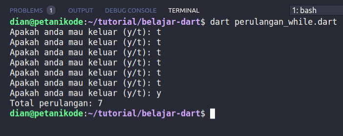 Tutorial Instan Belajar Cepat Bahasa Pemrograman Dart