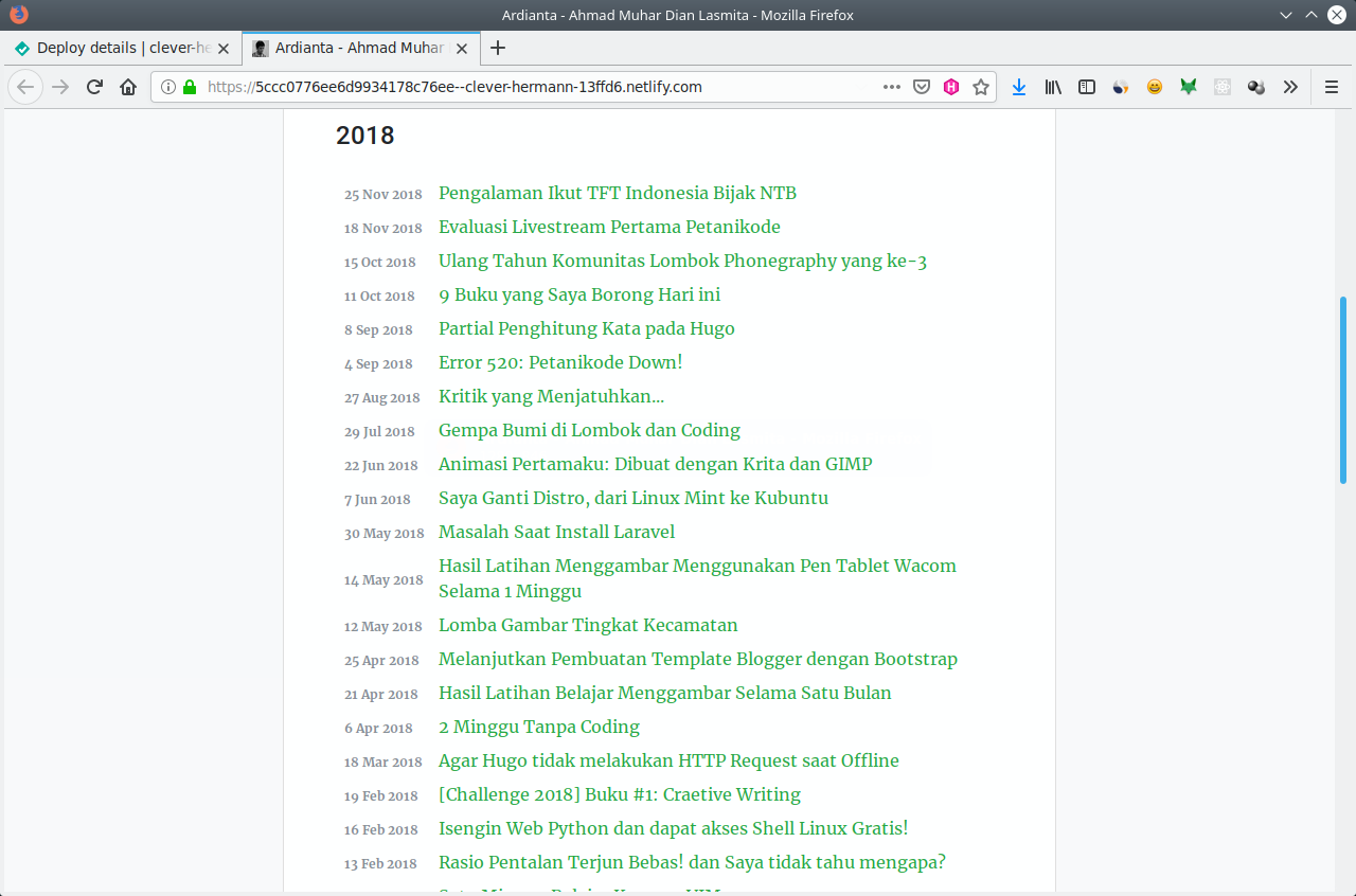 Cara Hosting Hugo di Netlify, Cepat tidak Sampai 30 detik..