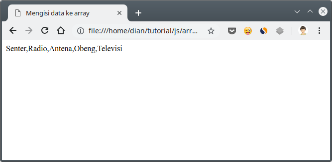 Belajar Javascript Memahami Struktur Data Array Pada Javascript