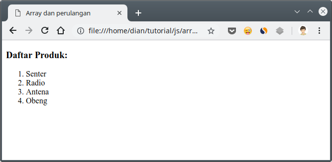 Belajar Javascript: Memahami Struktur Data Array pada Javascript Belajar Javascript: Memahami Struktur Data Array pada Javascript