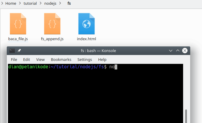 Belajar Nodejs 05 Cara Menggunakan Modul File System Untuk Baca Tulis File