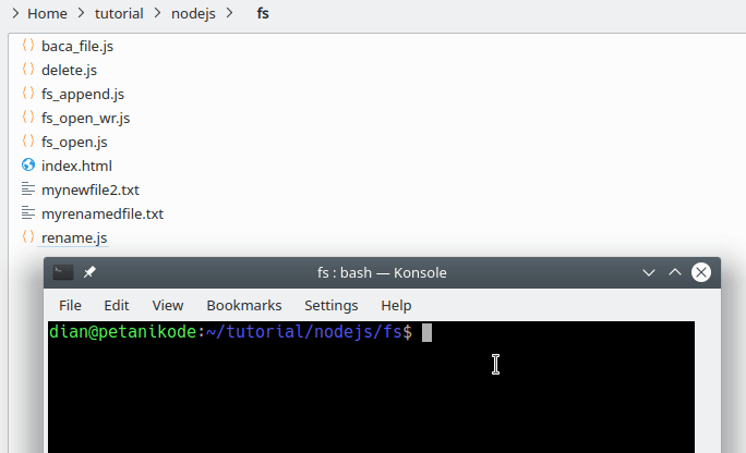 Belajar Nodejs 05 Cara Menggunakan Modul File System Untuk Baca Tulis 4858