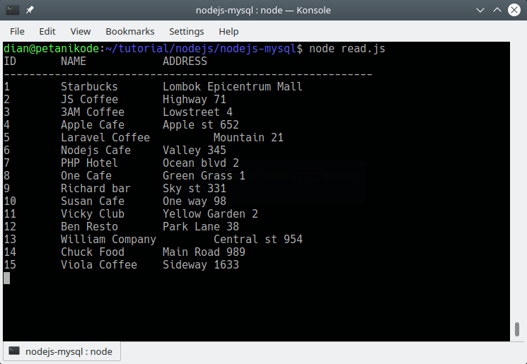 Belajar Nodejs 11 Cara Menggunakan Database Mysql Pada Nodejs 