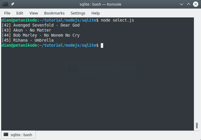Belajar Nodejs 12 Menggunakan Database Sqlite Pada Nodejs