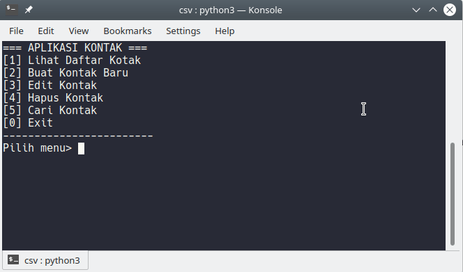 Belajar Membuat Aplikasi CRUDS dengan Python dan File CSV