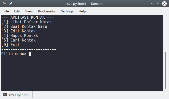 Belajar Membuat Aplikasi CRUDS dengan Python dan File CSV