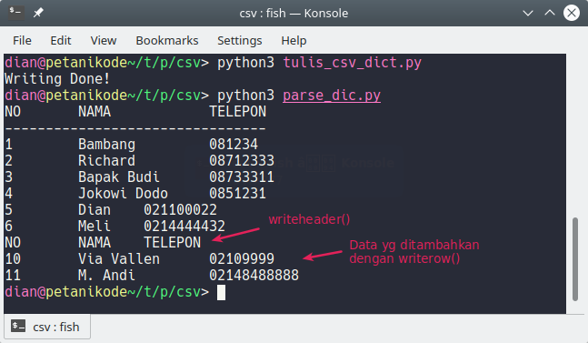 Cara Baca Dan Parse File Csv Di Python Dan Contoh Programnya Images ... Cara Baca Dan Parse File Csv Di Python Dan Contoh Programnya Images ...