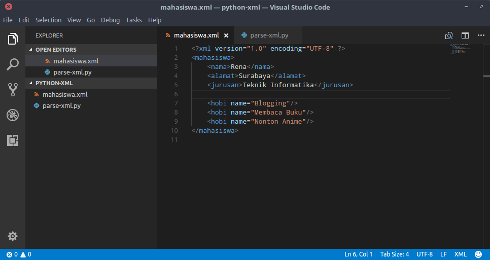 Cara Parsing Xml Di Python Dengan Dom Api