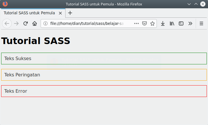 Tutorial Dasar SASS untuk Pemula