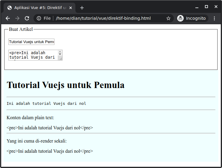 Tutorial Vuejs Apa Itu Directive Pada Vuejs 3150